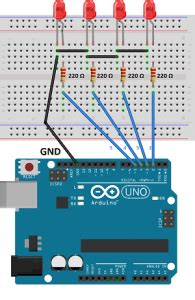 Blink LEDs In Stack Form Using For Loop PIJA Education