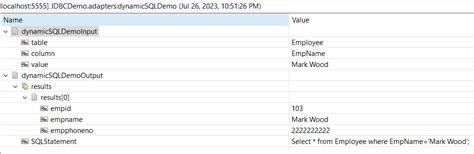 Jdbc Adapter And Templates In Webmethods