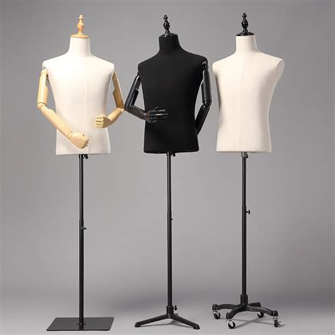 服装店模特道具男半身包布全身人台韩版时尚复古西服展示架模特架 虎窝淘