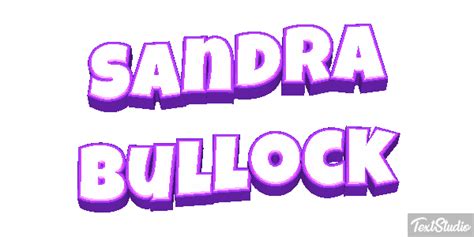 Sandra Bullock Celebrity Animated Logo Designs Sandra Bullock Celebrity Animated Logo Designs