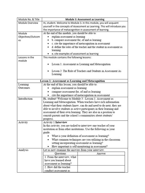 Module 3 Lesson 1 Pdf