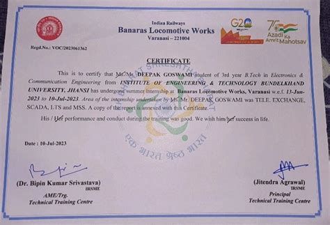 Deepak Goswami On Linkedin Internship Indianrailways Ntpc Traning Industrial Railwayindustry