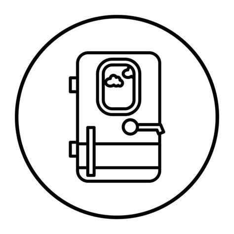 Premium Vector Exit Door Vector Illustration