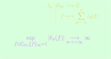 Existence Continuous Function With Divergent Fourier Series Image