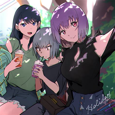 Takarada Rikka Shinjou Akane And Anti Gridman Universe And More Drawn By Sakamoto