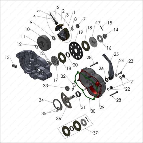 2025 Cobra Cx 50 Sr Clutch Complete Assy 5gx Genuine Oem Parts Bs Moto Lab