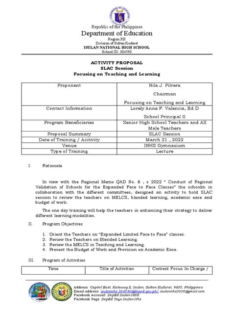 Activity Proposal Pdf