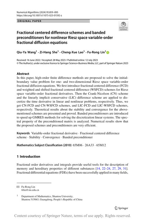 Fractional Centered Difference Schemes And Banded Preconditioners For Nonlinear Riesz Space