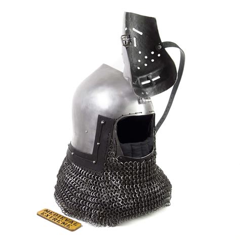 Italian Bascinet Helmet Klappvisor • Medieval Extreme