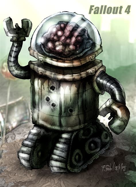 Brain Bot Fallout Fan Art By Blackarro3 On Newgrounds