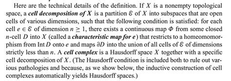 General Topology Definition Of Cell Decomposition Mathematics