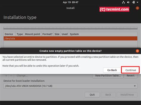 Installation Of Ubuntu 1904 Disco Dingo Desktop On Uefi Firmware Systems