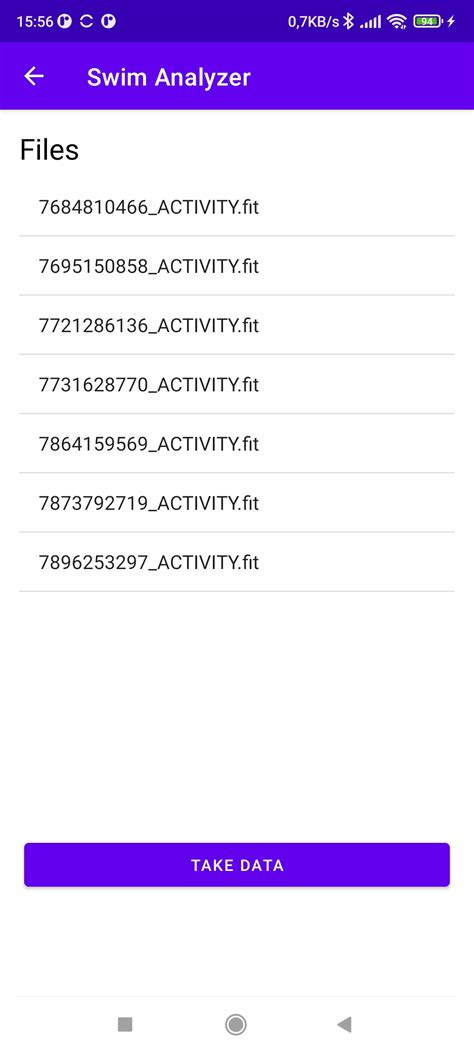 Github Nataniel Antosik Fit File Reader Mobile Application Swim
