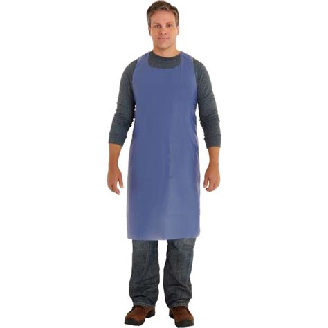 Ansell® Alphatec® 56 015 Blue 6 Mil Pvc Vinyl Die Cut Aprons