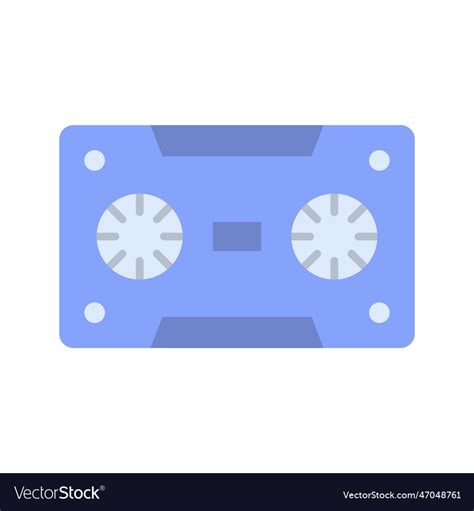 Cassette Icon Image Suitable For Mobile Royalty Free Vector