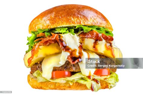 파인애플 모 짜 렐 라 치즈 토마토 소스 구운 베이컨 돼지고기 또는 소고기 채소와 토마토를 곁들인 맛 있는 스테이크 흰색 배경에 고립입니다 0명에 대한 스톡 사진 및 기타