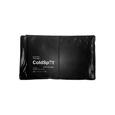 Fabrication Enterprises Relief Pak Heavy Duty Black Urethane Reusable Cold Pack Half Size 7 X