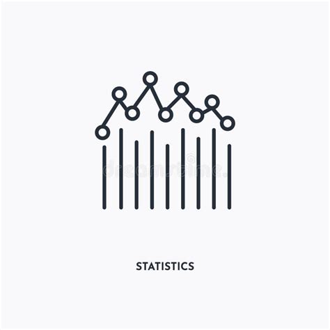 Statistics Outline Icon Set Stock Vector Illustration Of Computer Graphic 132831242