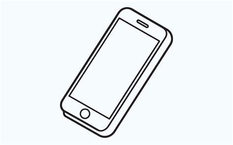 Mobile Phone Line Drawing Image Clipart 51156531 Vector Art At Vecteezy