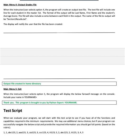Solved PYTHON CODEShow Code To Copy And Paste To Test Chegg
