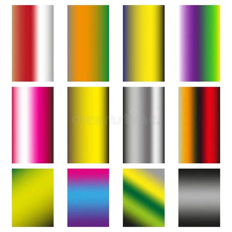 Gradient Color Palette Stock Illustrations 57206 Gradient Color