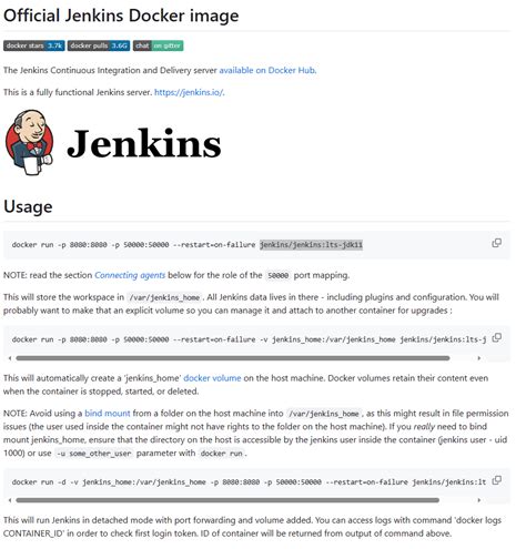 Docker 컨테이너로 Jenkins 설치하기
