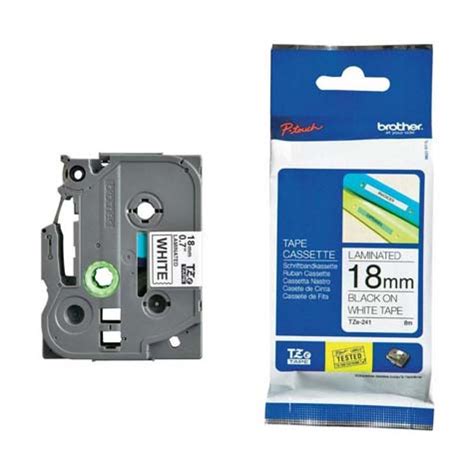 TAPE P TOUCH BROTHER BLACK ON WHITE TZE 241 18MM MDP IT And Electronic Superstore