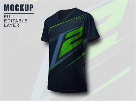 Premium Psd Jersey Mockup Full Editable Layer