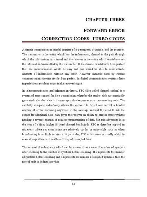 Chapter 3 Fec Pdf Forward Error Correction Error Detection And Correction