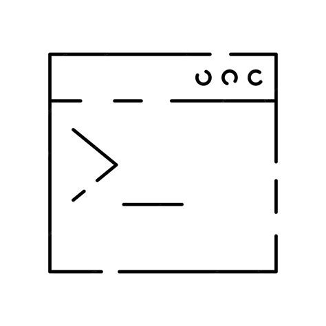 premium vector coding and programming line icon dev thin line icon