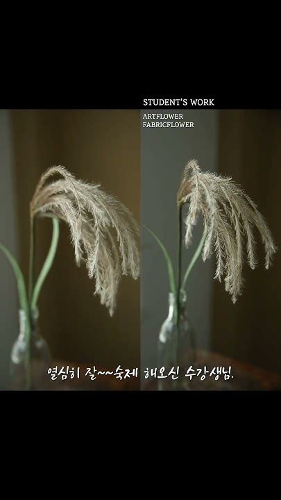 꽃 꽃에진심 꽃만드는여자 샐리스플라워 억새풀 억새풀조화 조화공예 조화제작 아트플라워 실크플라워 Artflowers Fabricflowers Youtube