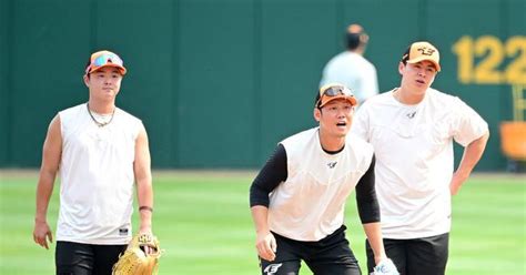 [사진]한화 하주석 노시환 이도윤과 함께 대전에서 훈련 구슬땀 조선비즈