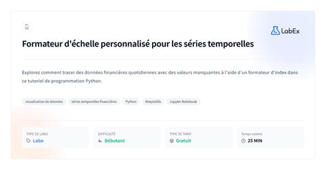 Apprenez La Visualisation De Données Analyse Des Séries Temporelles