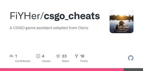 github fiyher csgo cheats a csgo game assistant adapted from osiris