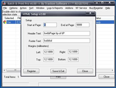 Batch And Print Pro Html Addon Batch Printing Hmtl Files