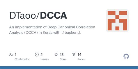 Github Dtaoodcca An Implementation Of Deep Canonical Correlation Analysis Dcca In Keras
