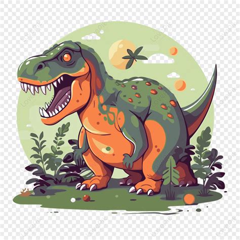 귀여운 만화 T의 T Rex 클립 아트 캐릭터 일러스트 벡터티렉스렉스 Png 일러스트 무료 다운로드 Lovepik
