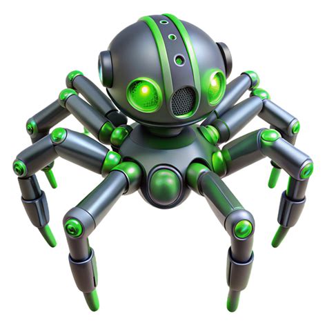 Cybernetic Spider Robot Design 55180572 Png