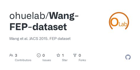 github ohuelab wang fep dataset wang et al jacs 2015 fep dataset