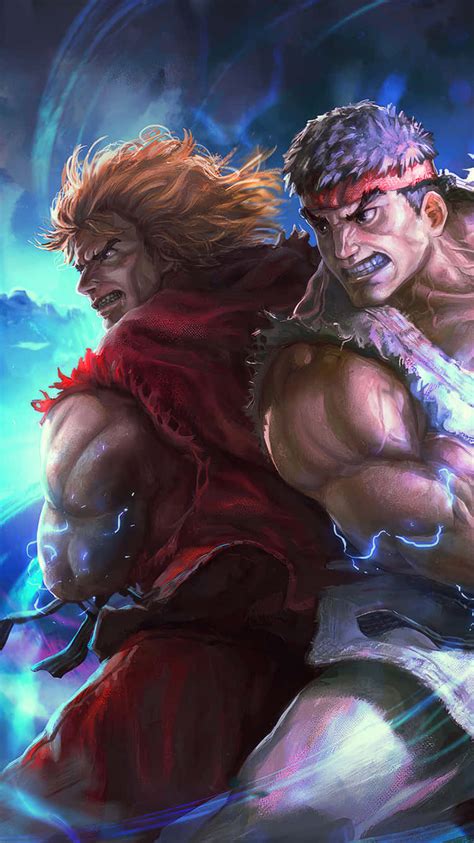 Download Street Fighter Kenand Ryu Readyfor Battle Wallpaper