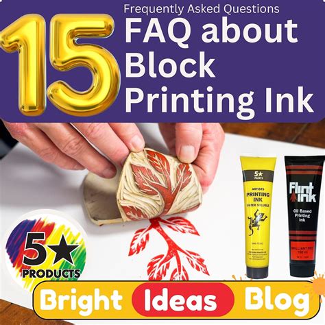15 Frequently Asked Questions FAQ About Block Printing Ink