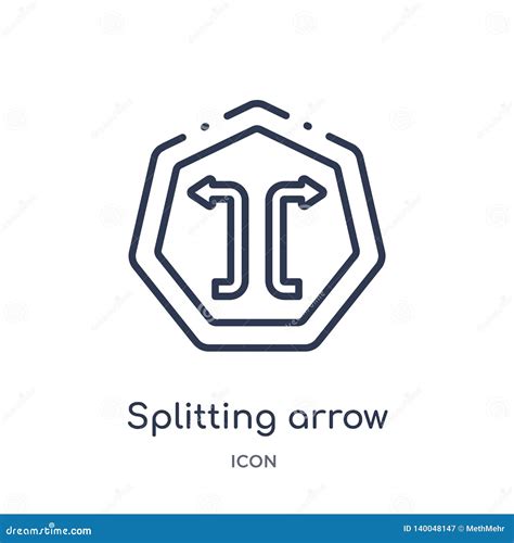 Splitting Arrow Vector Icon In Different Modern Styles Black Two Colored Splitting Arrow