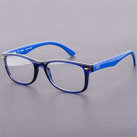 Diverso Dv2201 Stylish Unisex Glasses Glossy Blue Black 51mm For Young