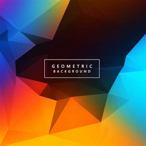 Free Vector Abstract Colorful Polygon Background Vector