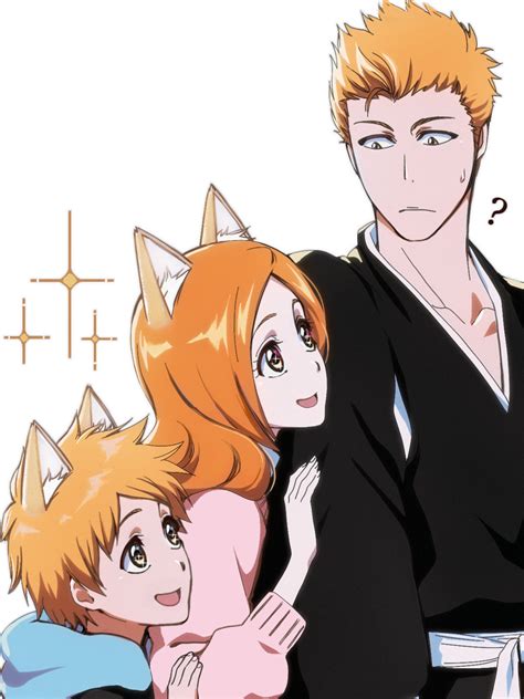 Inoue Orihime Kurosaki Ichigo And Kurosaki Kazui Bleach And More Drawn By Rozuberry Danbooru