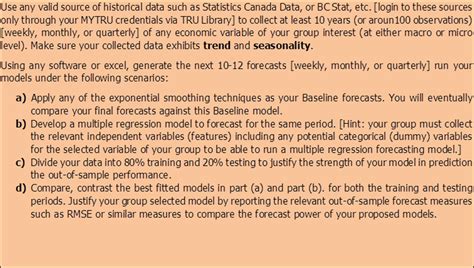 Solved Jse Any Valid Source Of Historical Data Such As Chegg Com