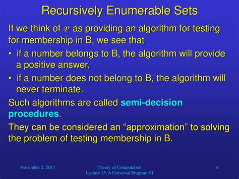 recursively enumerable sets ppt download