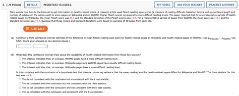 Solved Standard Deviation Was 199 Suppose That These Means