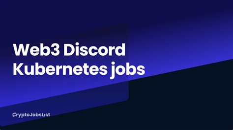 best web3 discord kubernetes jobs 85k 150k year