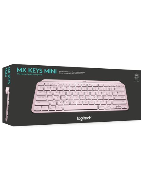Tastatura Logitech MX Keys Mini Minimalist Wireless Illuminated Pink Pentru PC